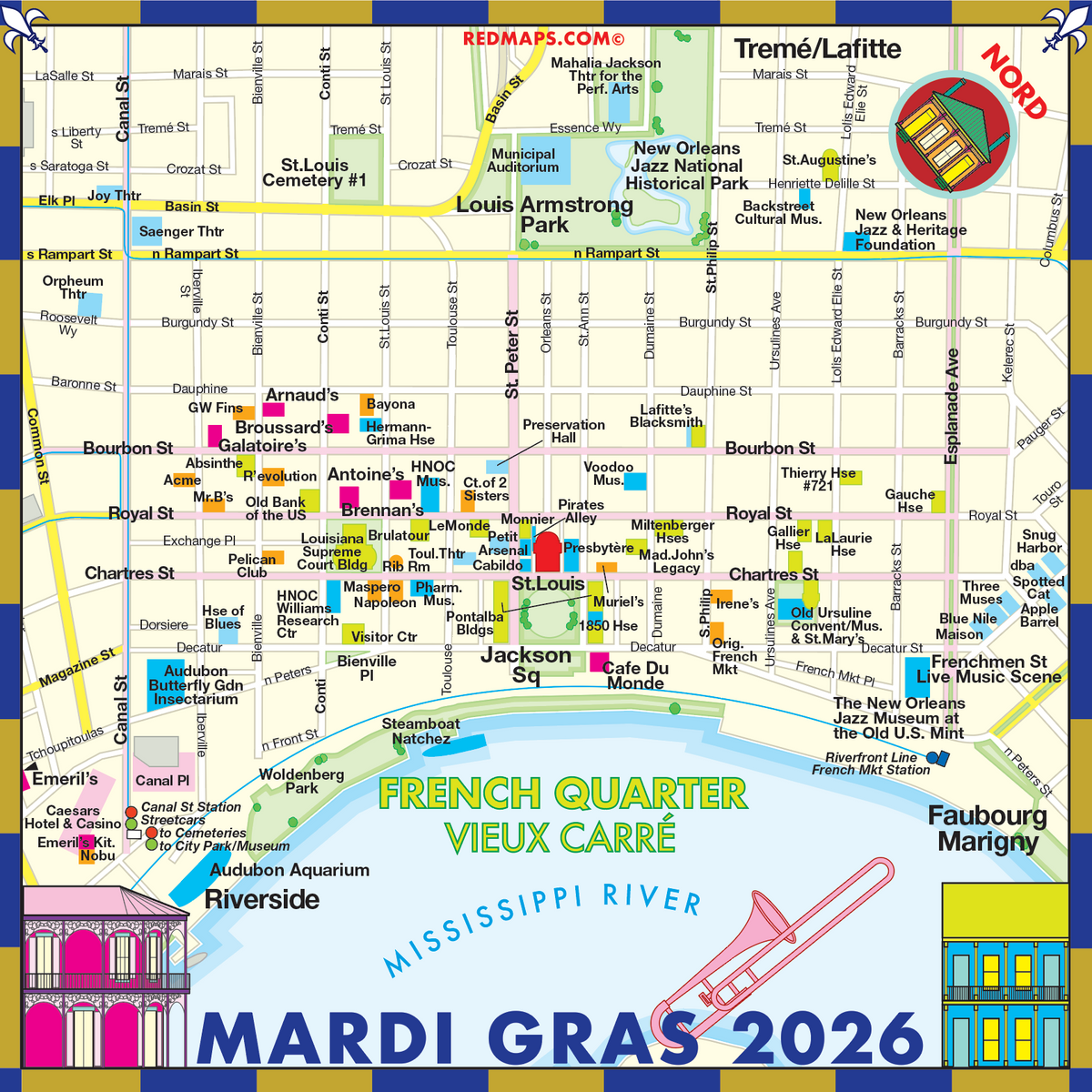 Mardi Gras 2026 Map & Guide | RED MAPS – Red Maps