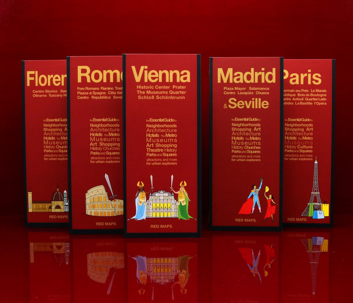 Romantic City Foldout Travel Maps | RED MAPS – Red Maps