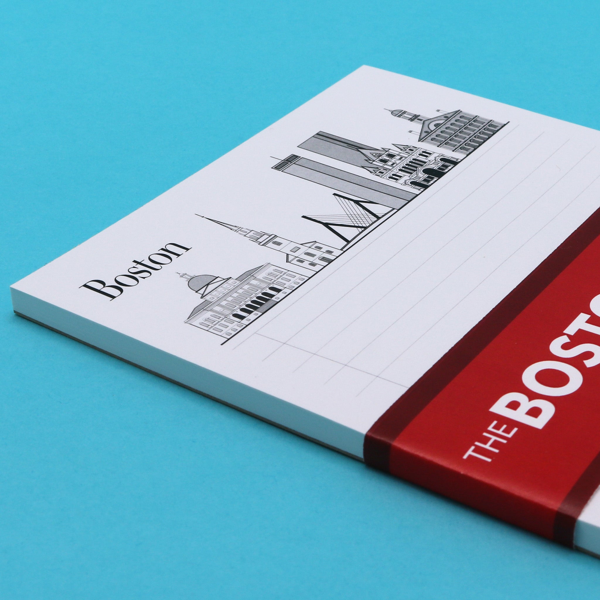 Boston Notepad with Famous Landmarks | Red Maps