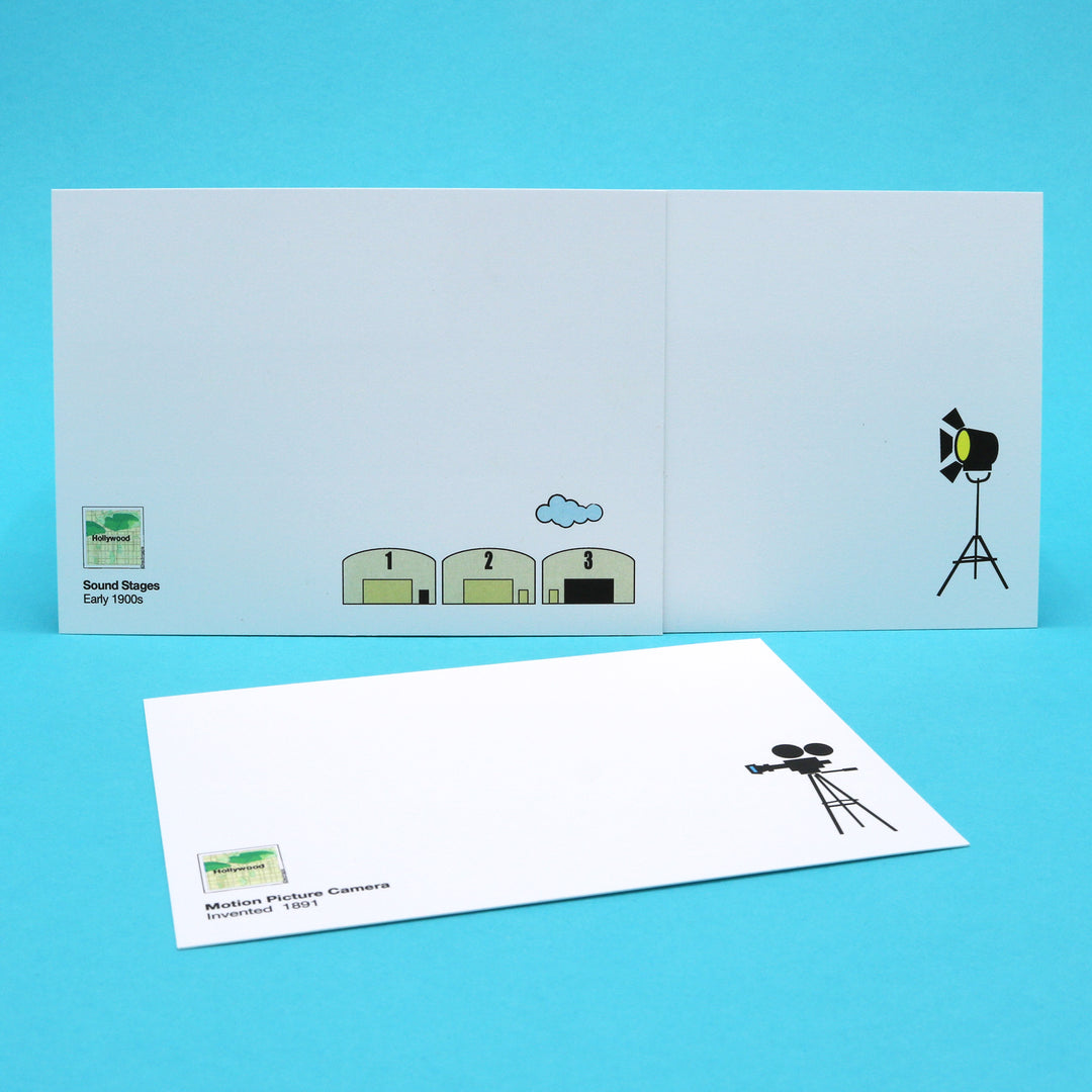 Hollywood Famous Landmarks Notecards | Red Maps