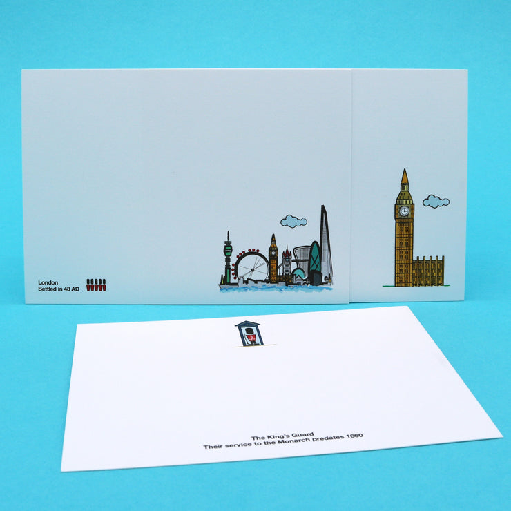 LONDON Landmarks Themed Stationery | Red Maps