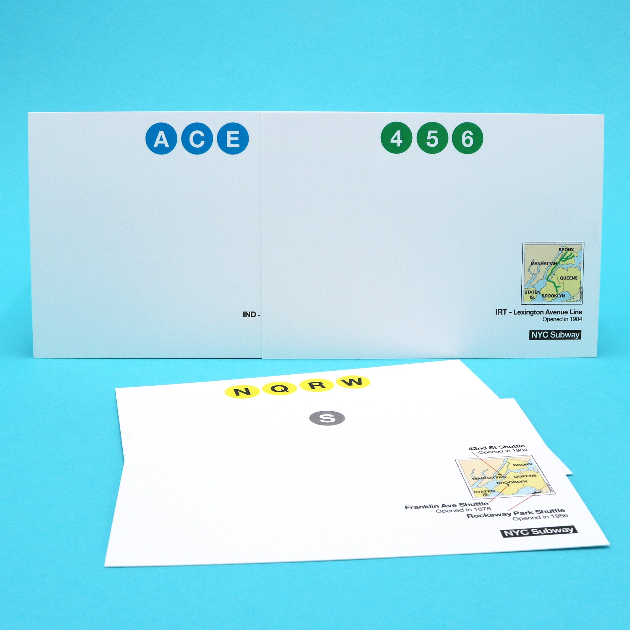 New York City Subway Themed Stationery | Red Maps