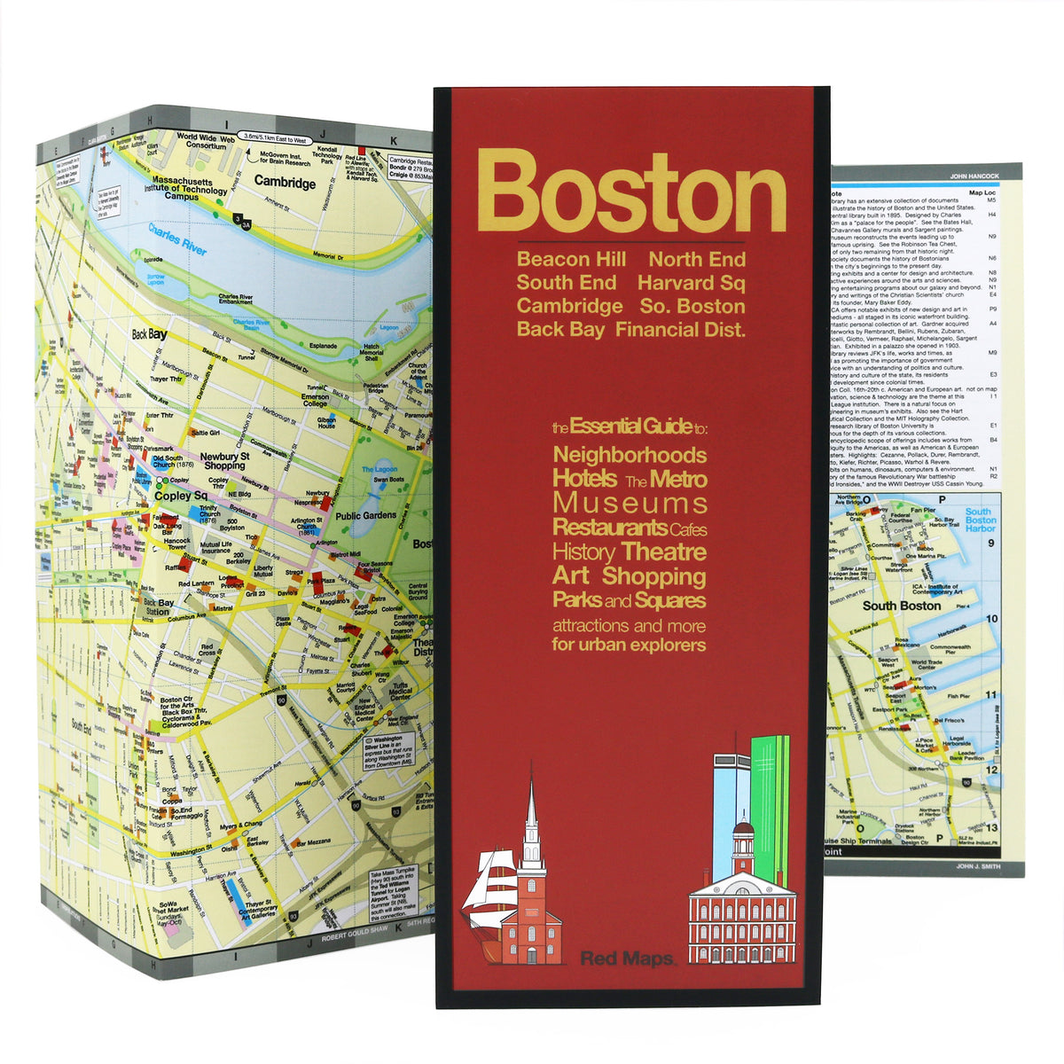 Boston City Center Foldout Travel Map | RED MAPS – Red Maps