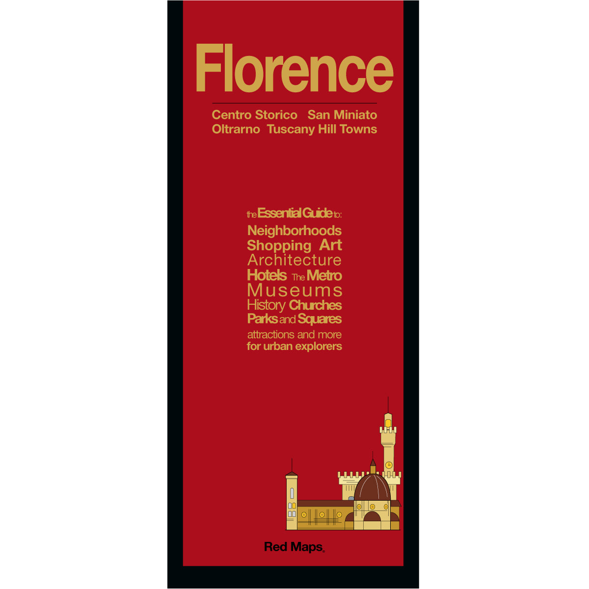 Map to Historic Central Florence | Red Maps
