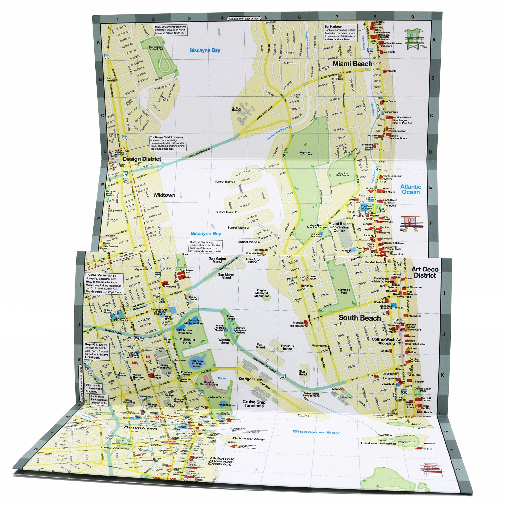 Miami South Beach Strip Map