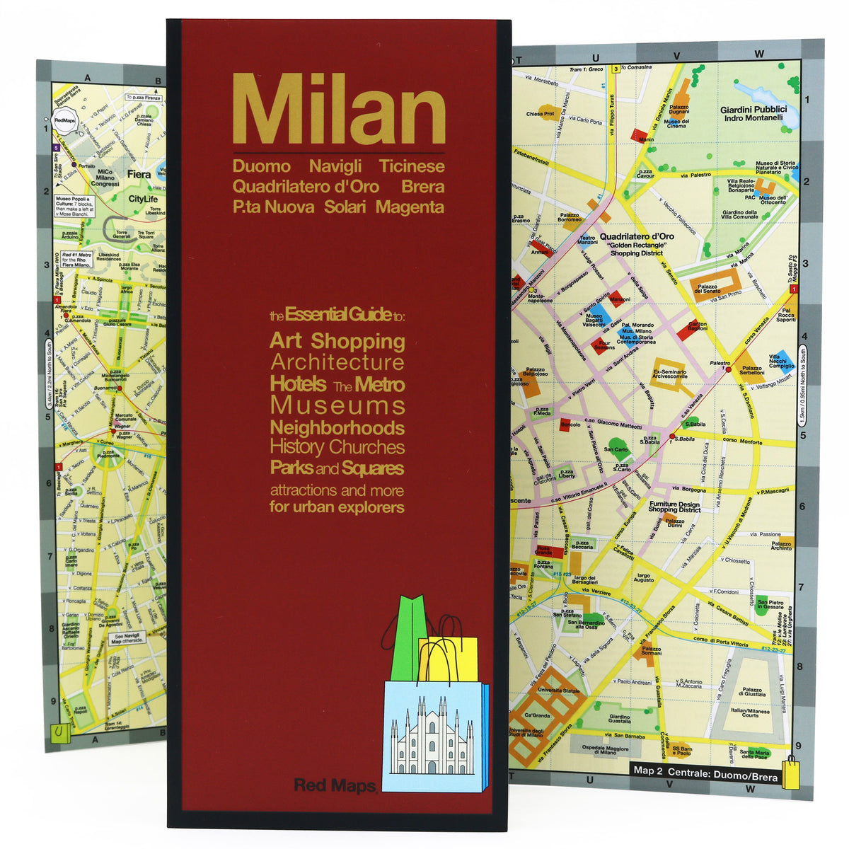 Milan City Center Attractions Map | Red Maps