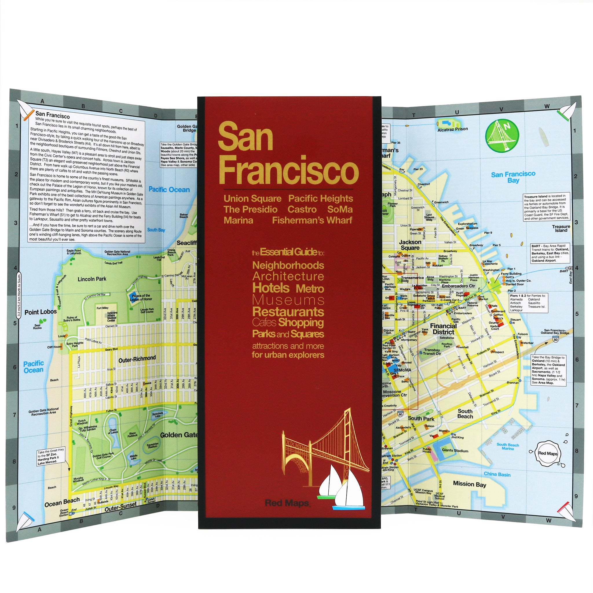 San Francisco City Map San Francisco Wall Map | Pease Press