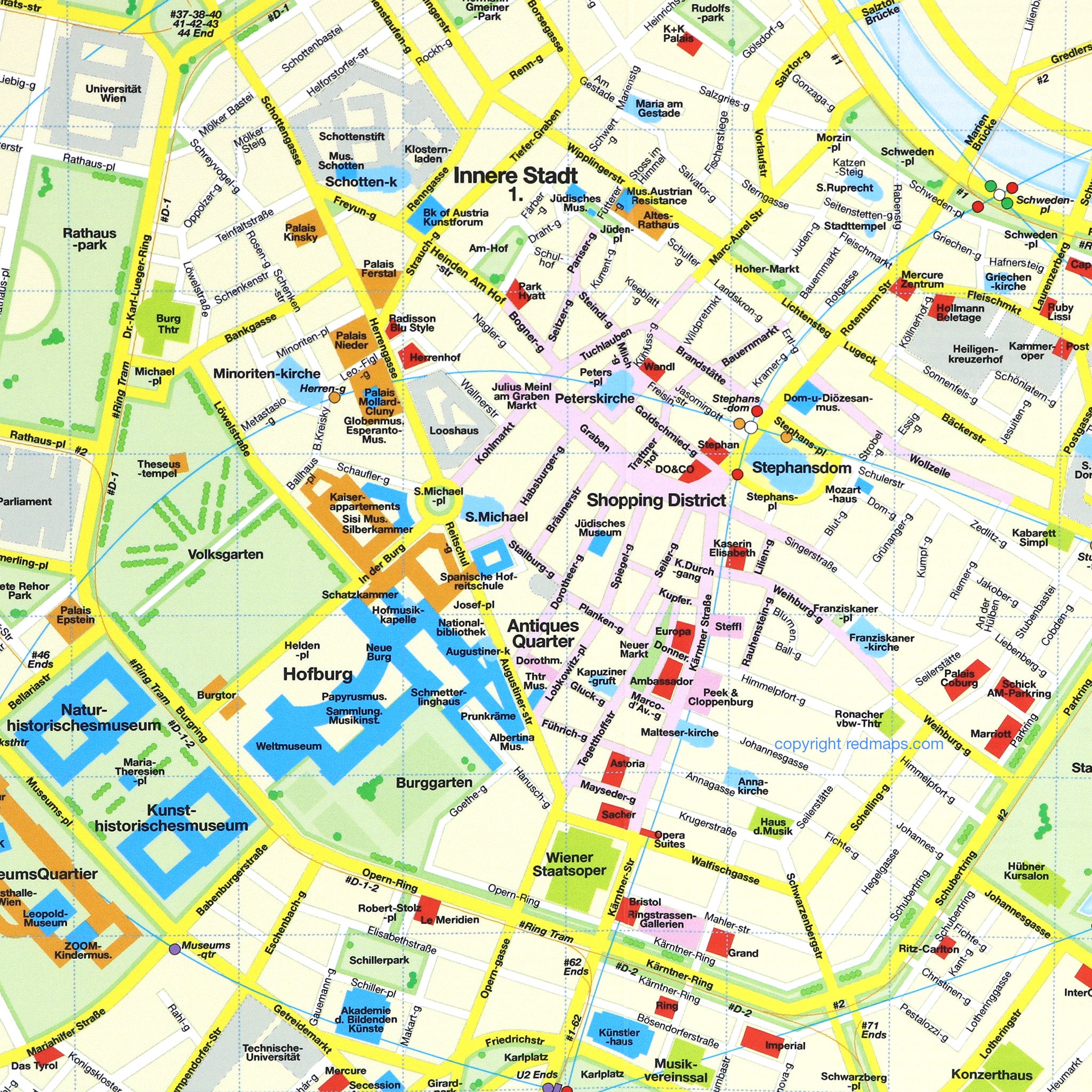 Map Of Vienna City Center Large Vienna Maps For Free Download And